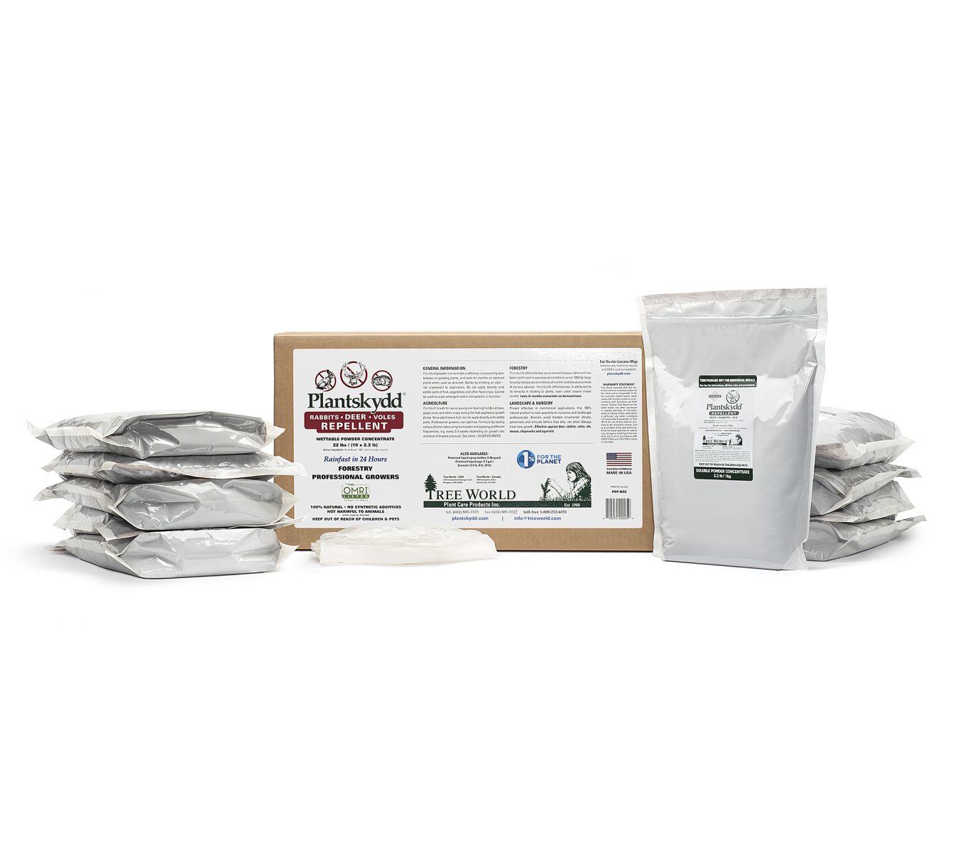 22 lb Wettable Powder Concentrate – Animal Repellent - Plantskydd